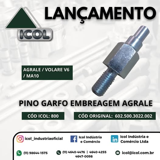 ICOL - LANÇAMENTO AGRALE "PEÇAS USINADAS" 2025 - Icol